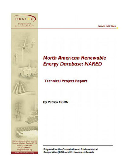 North American Renewable Energy Database: NARED